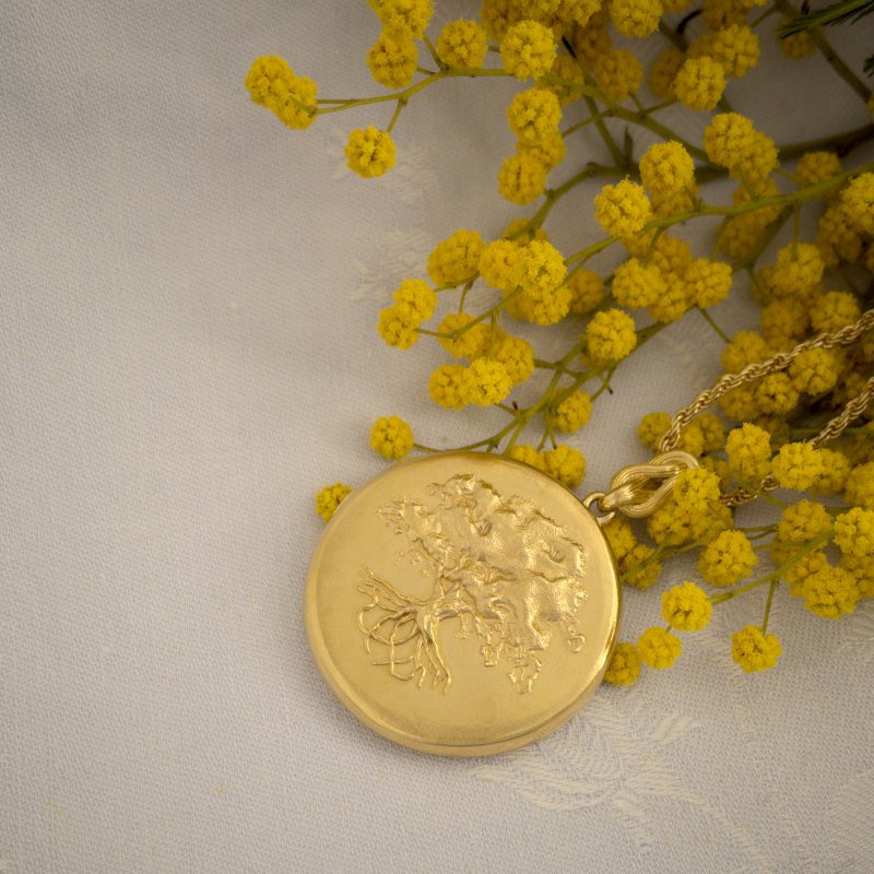Handmade Locket Pendant "Tree of Life" solid Sterling Silver - ArsAura